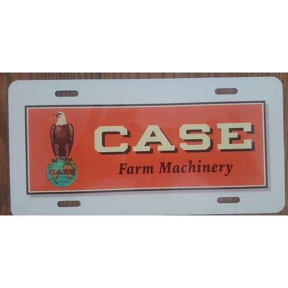 Case | Other | Case Tractor Old Abe Logo Aluminum Vanity License Plate ...
